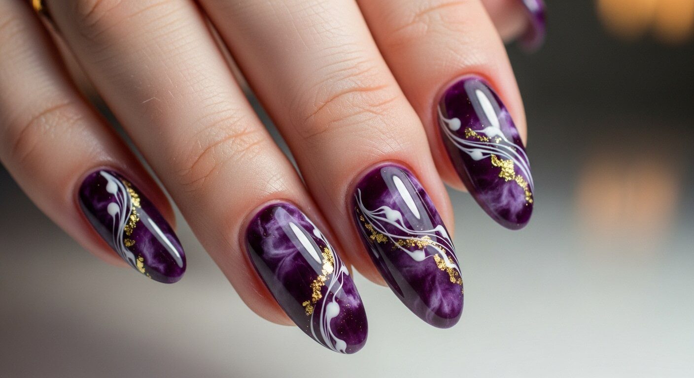 17 Stunning Dark Purple Nails Ideas for 2025